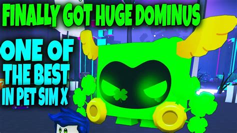 OMG Finally GOT The Huge Dominus Lucki In Pet Simulator X Pet