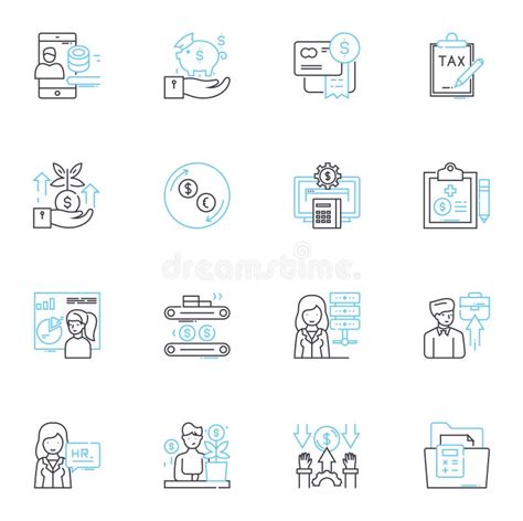 Project Analytics Linear Icons Set Metrics Analysis Insights