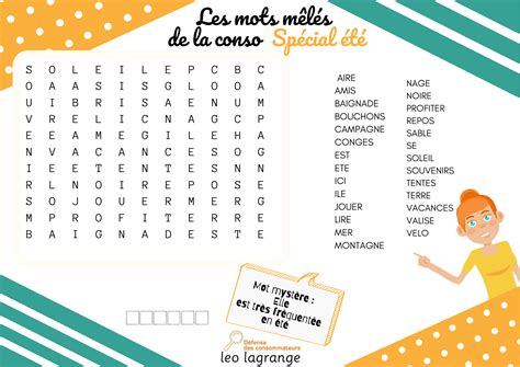 Les Jeux De La Conso De L T N Les Mots M L S Association L O