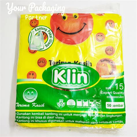Jual Kantong Plastik Kresek Ramah Lingkungan 15 Motif Smile Thank