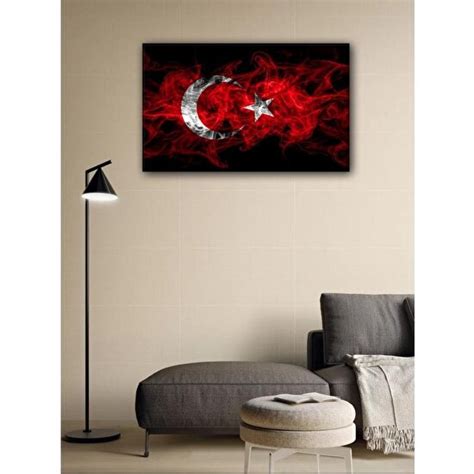 Parla Kanvas Tablo Türk Bayrağı Kırmızı Beyaz Fiyatı