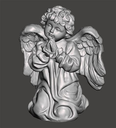 Archivo Stl Ngel Orantemodelo Para Descargar Y Imprimir En Dcults