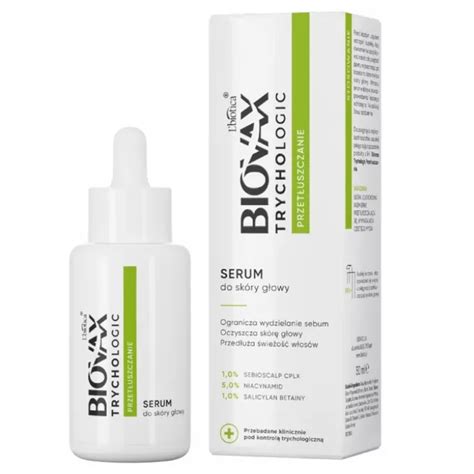 Biovax Trychologic Przetłuszczanie Serum do Skóry Głowy 50ml sklep