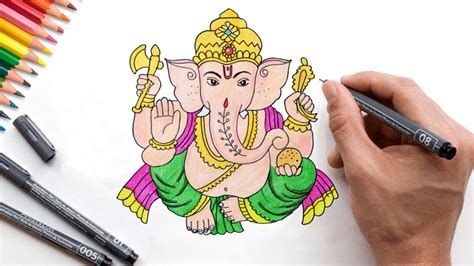 Ganesha Drawing Step By Step For Beginners Simple Ganesh Drawing