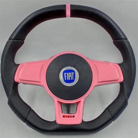 Volante Esportivo Para Palio 1996 97 98 99 2000 A 2013 Rosa Cubo