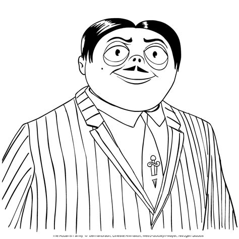 Dibujo De Gomez Addams De La Familia Addams Los Locos Addams Para