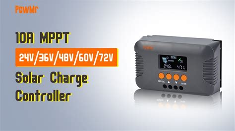 PowMr New 10A MPPT Solar Charge Controller YouTube