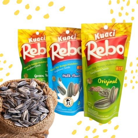 Kuaci Rebo All Varian 70gr Biji Bunga Matahari Lazada Indonesia