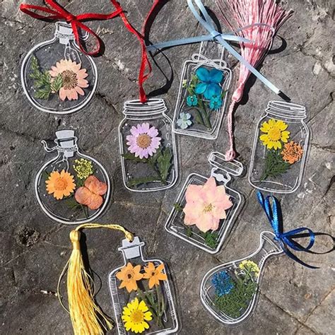 Marcador De Flores Secas Para Bricolaje Marcap Ginas Transp Meses