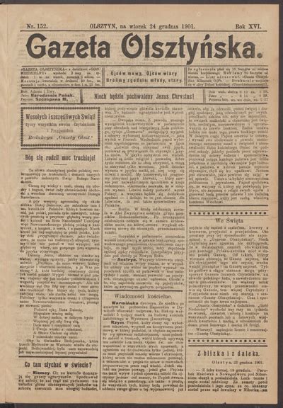 Gazeta Olsztyńska 1901 nr 152 Europeana