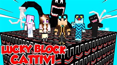 Lucky Block Giganti Dei Cattivi Su Minecraft Youtube