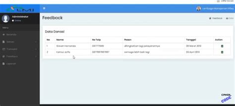 source code aplikasi sistem donasi online berbasis website codeigniter php id blog