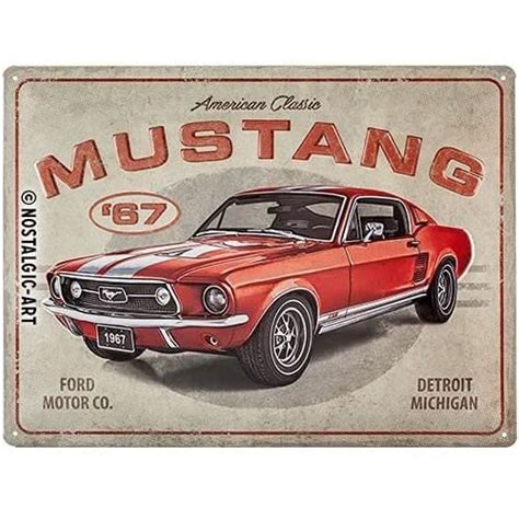 23298 ford mustang gt 1967 red idée de cadeau pour fans de voitures