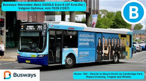 Busways Mercedes Benz O Le Euro Zf Ecolife Volgren Optimus M
