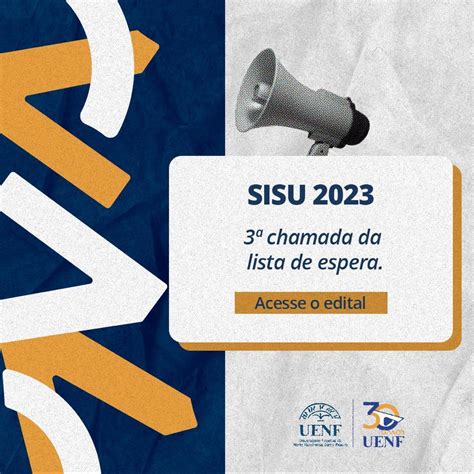 UENF Divulga Terceira Chamada Da Lista De Espera Do SISU 2023