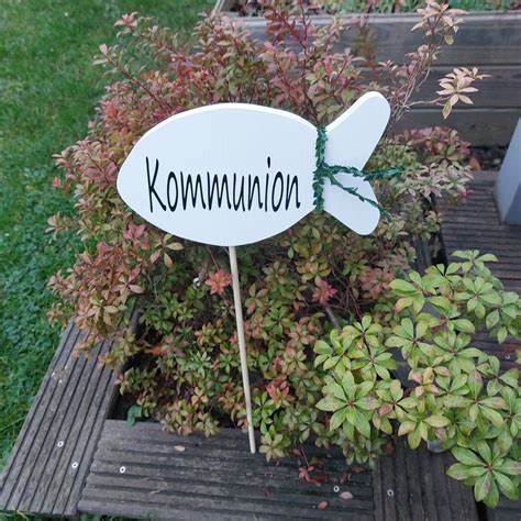 Stecker Fisch Zur Kommunion Personalisiert Mit Namen Etsy De