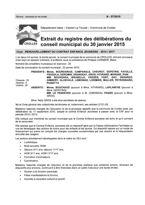 Calaméo Crolles Deliberation 7 2015 1 Renouvellement Du Contrat