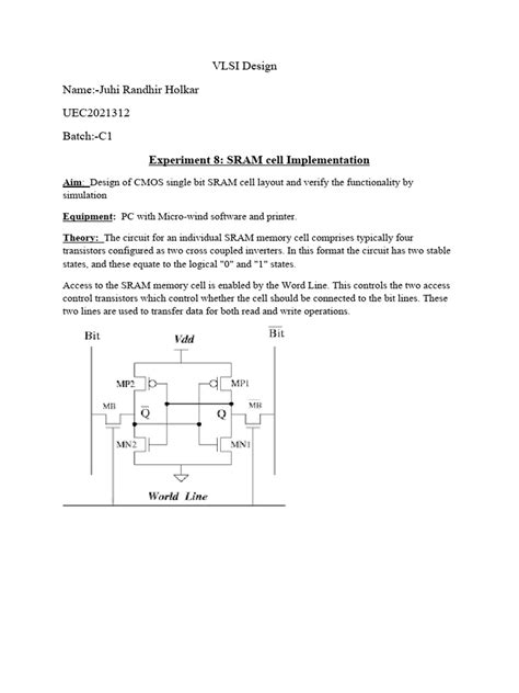 expt 8 pdf random access memory dynamic random access memory