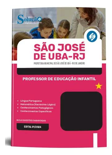 Apostila Professor De Educação Infantil São José De Ubá Rj 2024