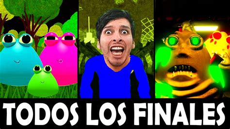TODOS LOS FINALES DE LA VENGANZA DE POU 3 ROBLOX SECRETOS Bou S