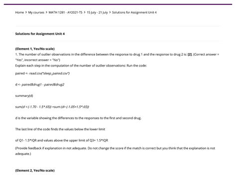 math 1281 ay2021 t5 solutions for assignment unit 4 solutions for assignment unit 4 element