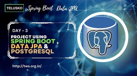Project Using Spring Boot Data JPA And PostgreSQL Telusko