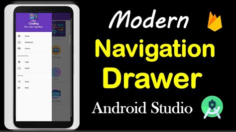 Create A Modern Navigation Drawer Side Menu In Android Studio