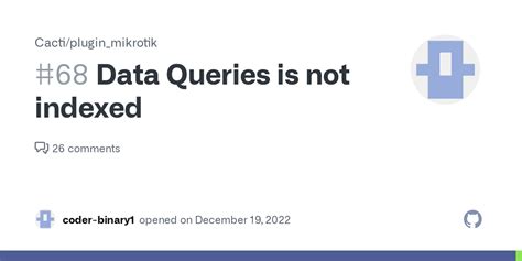 Data Queries Is Not Indexed Issue 68 Cacti Plugin Mikrotik GitHub