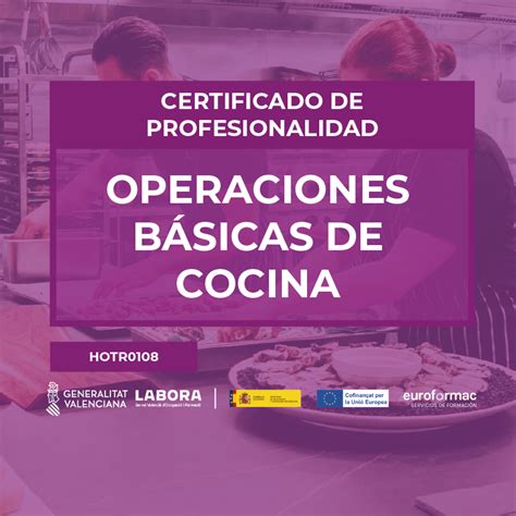 Curso gratuito de HOTR0108 OPERACIONES BÁSICAS DE COCINA Comunidad