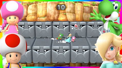 Mario Party 10 Minigames 90 Toad Vs Yoshi Vs Rosalina Vs Toadette