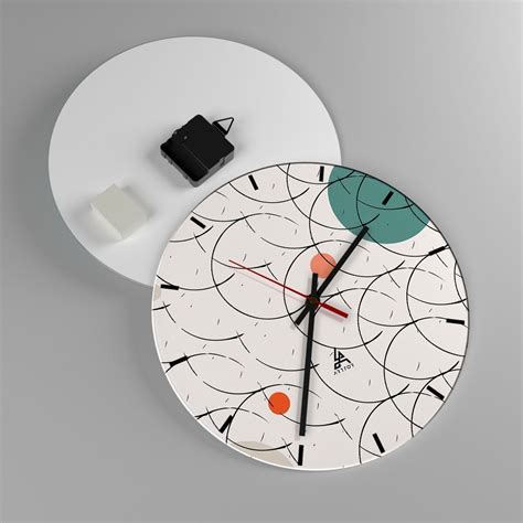 Horloge Murale En Verre 30x30cm Silencieuse Roues Minimalisme D Licat