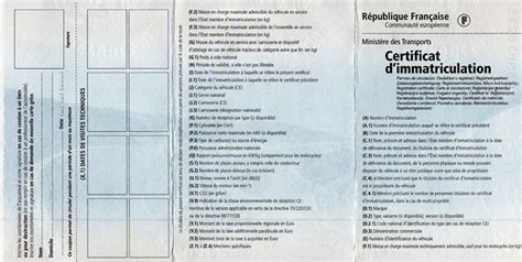 Comment Lire Une Carte Grise Moto Auto Etc Explication