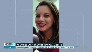 Boa Noite Espírito Santo edição regional Professora morre em acidente