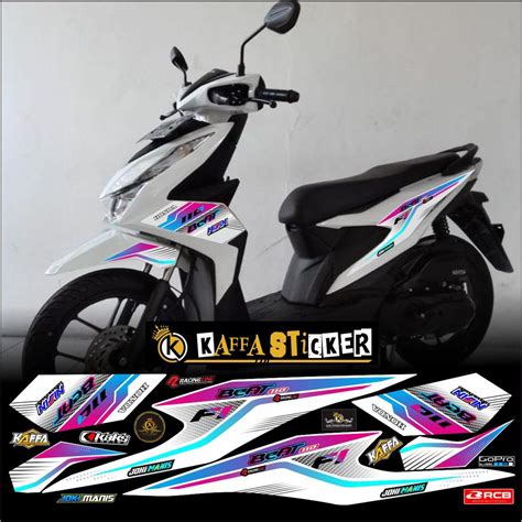 Jual Striping Beat Deluxe Stiker Motor Honda Beat Street 2020