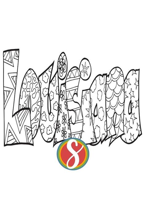 Free Louisiana Printable Coloring Page Activities Stevie Doodles Free