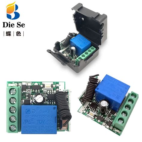 433 MHz rf pilot zdalnego sterowania DC 12V 24V 10A 1CH przekaźnik