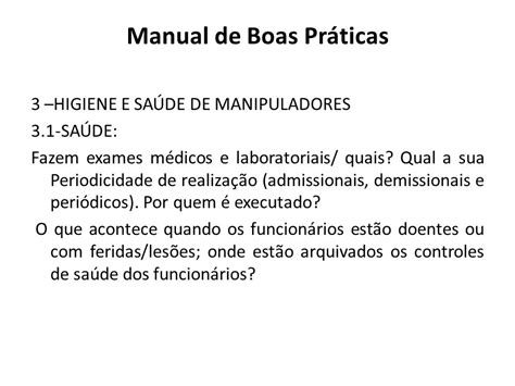 Exemplo De Manual De Boas Praticas Vários Exemplos