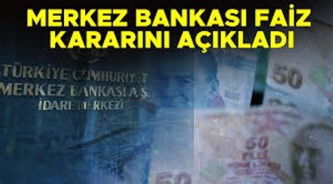 Merkez Bankas Y L N Ilk Faiz Karar N A Klad Pressturk