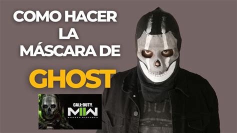 Como Hacer La Mascara De GHOST De CALL OF DUTY Mascara Casera YouTube
