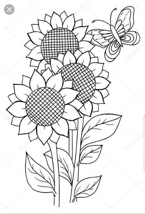 Girasoles Para Colorear Y Imprimir