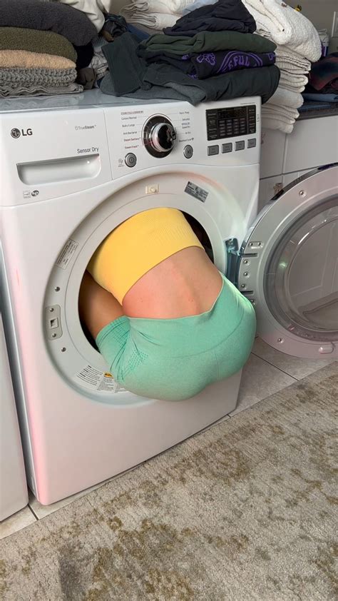 She Got Stuck In The Dryer Clothes Dryer Video Recording She Got Stuck In The Dryer This