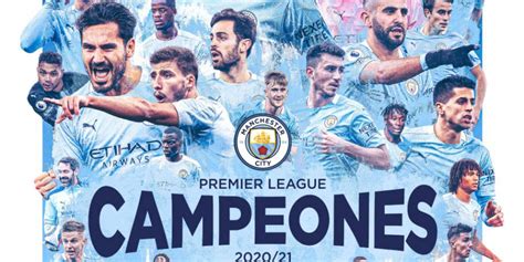 Manchester City campeón Premier League Guardiola 2021 Premier League