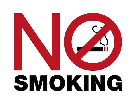 Premium Vector No Smoking Sign Isolated On White Background Stop