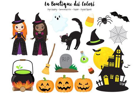 Girl Witch With Broom Clip Art Girl Witch With Broom Image Clip Art