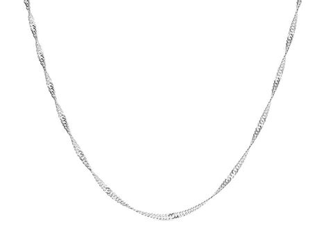 Srebrny Łańcuszek 925 Singapur 45 Cm Lovrin Moda Sklep EMPIK