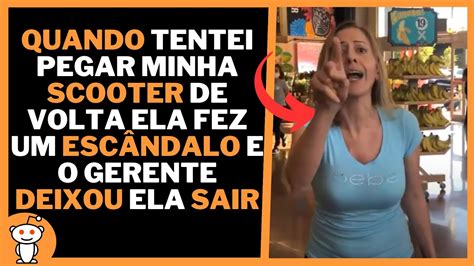 KAREN MALUCA ROUBA Minha SCOOTER E O GERENTE DA LOJA DEIXA ELA SAIR