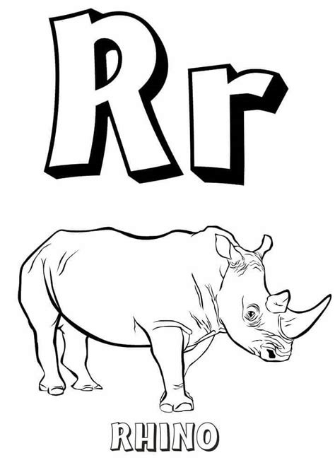 Dibujos De Letra R Para Colorear E Imprimir Dibujos Colorear