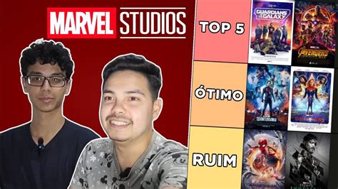 RANKING DOS FILMES E SÉRIES DA MARVEL STUDIOS MCU YouTube