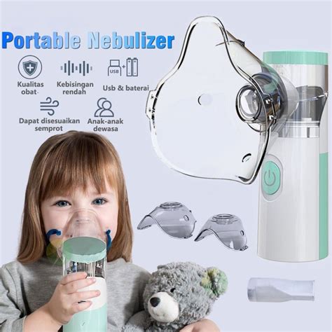 Jual Nebulizer Portable Mesh Alat Uap Bantu Pernafasan Asma Inhalasi