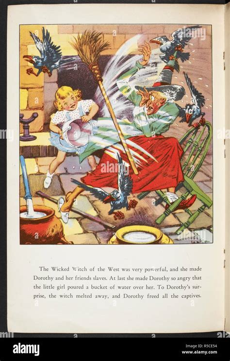 Dorothy Throwing A Bucket Of Water Over The Wicked Witch Of The West The Wizard Of Oz Picture